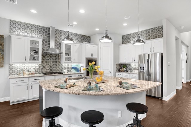 Dallas, Texas | Inspiration - Premier Rosewood Kitchen - Contemporary ...