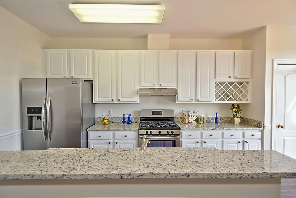 Dallas White Granite - Transitional - Kitchen - DC Metro - by Granite ...