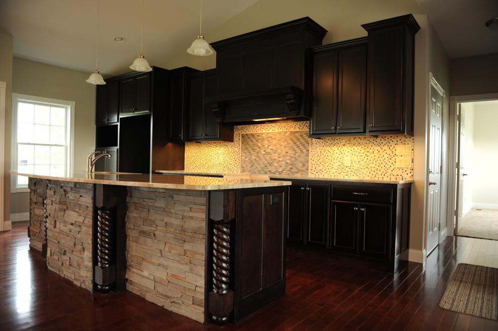 Dark & Dramatic - Contemporary - Kitchen - St Louis - by Lustig Custom ...