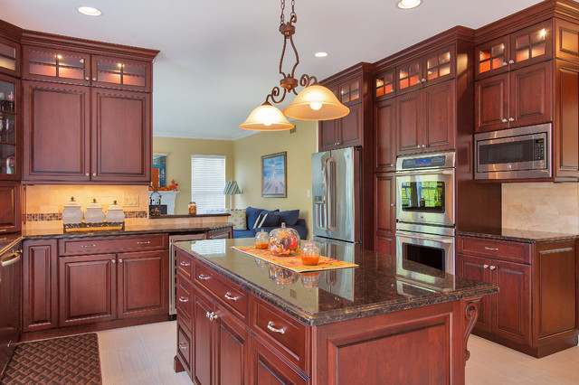 Traditional Kitchen Cherry Pictures Of Kitchens Traditional Dark