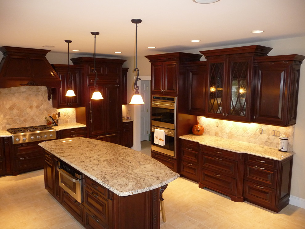 Dark Cherry Kitchen Remodel-Before/After - Traditional - Kitchen ...