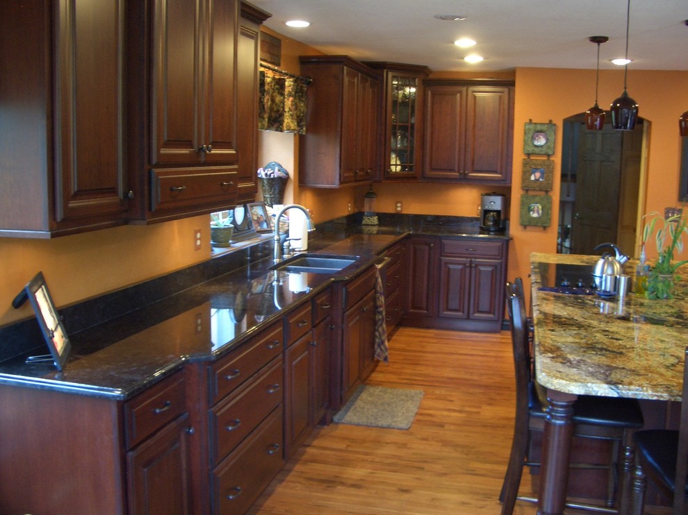 Dark Cherry Traditional Kitchen - Traditional - Kitchen - Denver - by ...