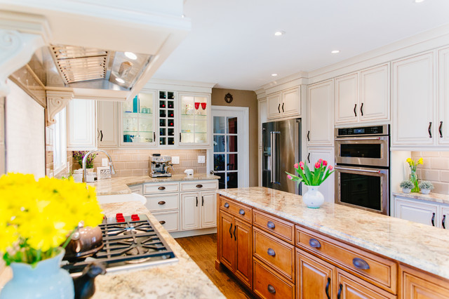 Dark Hardware On White Cabinets - Country - Kitchen - Denver - by Jan ...