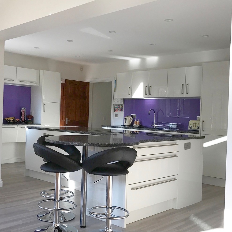 Dark kitchen diner to bright kitchen that is the family hub ...