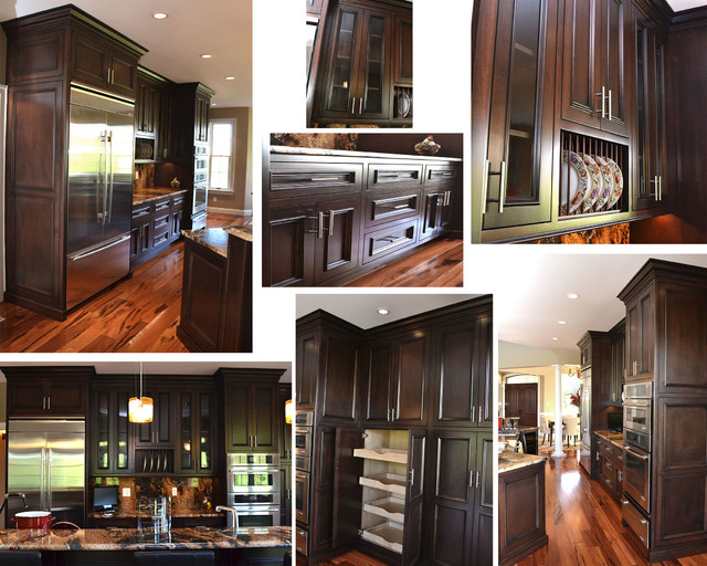 Dark Traditional Kitchen with Modern Feel - Traditional - Kitchen ...