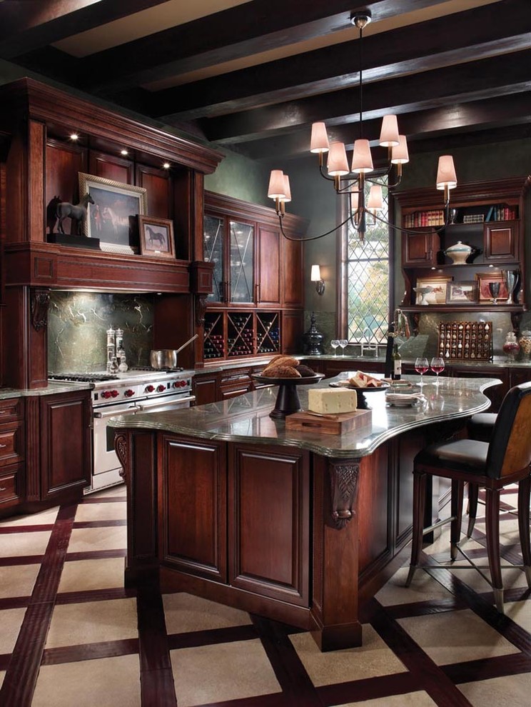Dark Traditional - Traditional - Kitchen - Detroit - by Kurtis Kitchen ...
