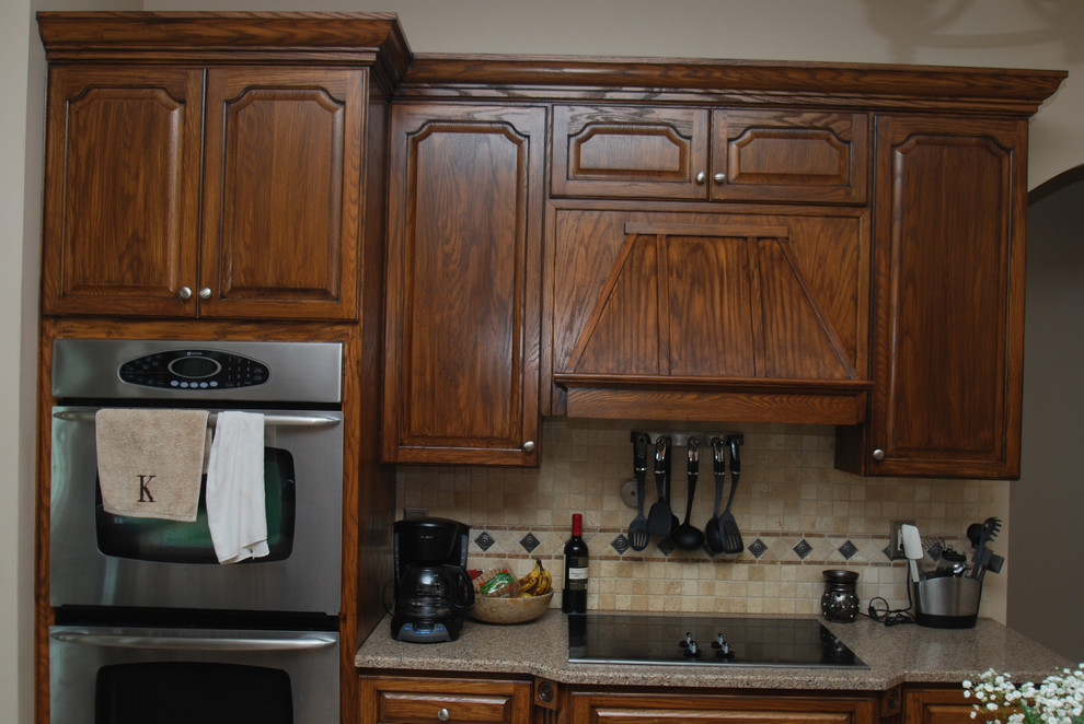 Dark Walnut Stained Cabinets - Traditional - Kitchen - Kansas City - by ...