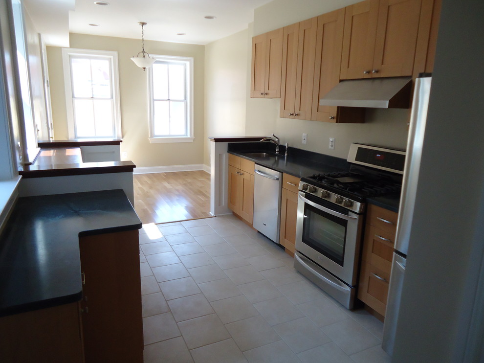 DC Rowhouse Gut Renovation - Traditional - Kitchen - DC Metro - by ...