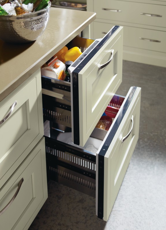 Decorá Cabinets: Custom Refrigerator Panels - Traditional - Kitchen ...