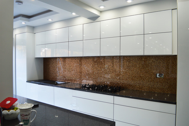 Deep Mix Collection Glass Worktops & Splashbacks - Moderne - Cuisine ...