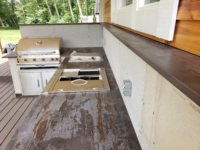dekton trillium outdoor kitchen - Rustic - Kitchen - Vancouver - by VE ...