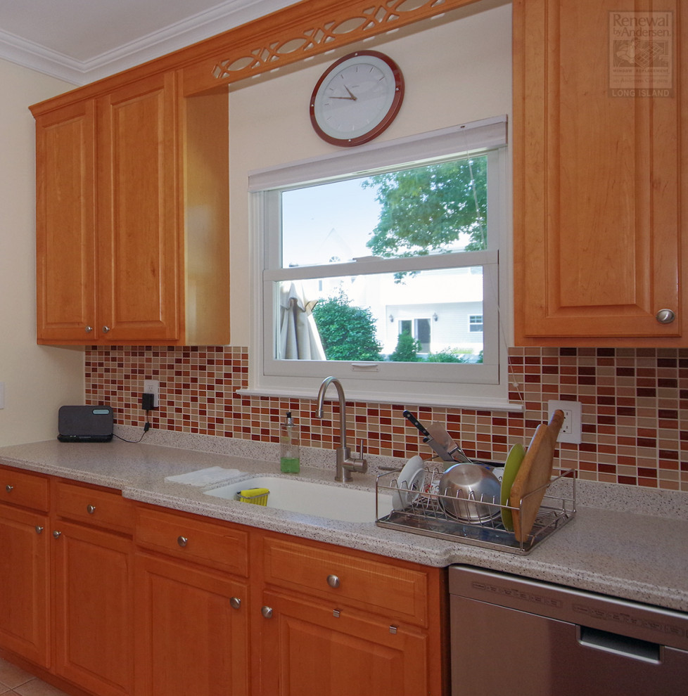 Delightful Kitchen with New Double Hung Window - Renewal by Andersen LI ...