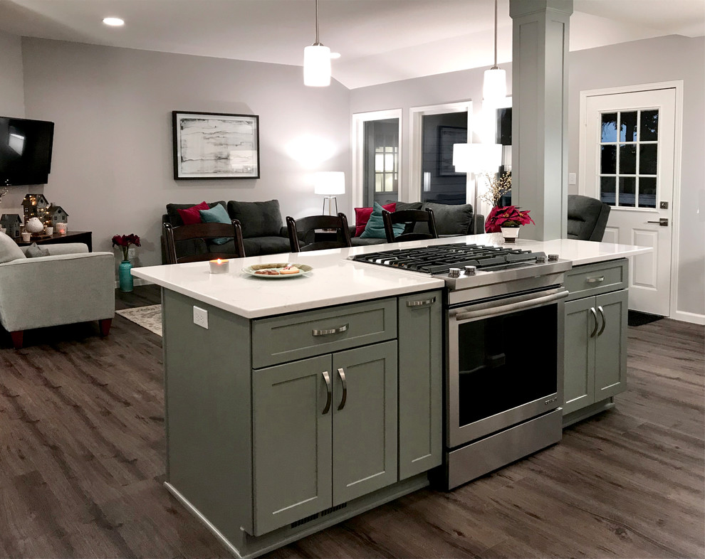 Delorean Gray - Kitchen + Main Floor Remodel - Contemporary - Kitchen ...