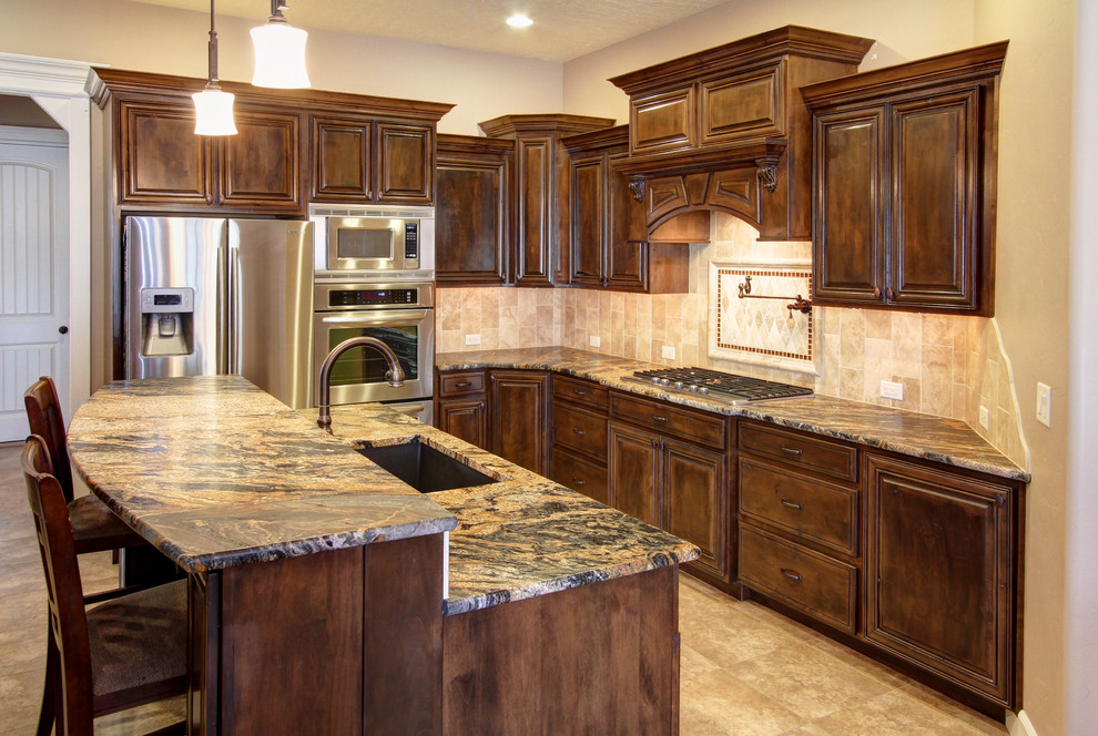 Desert Dream Satin Finish Granite - Traditional - Kitchen - Boise - by ...
