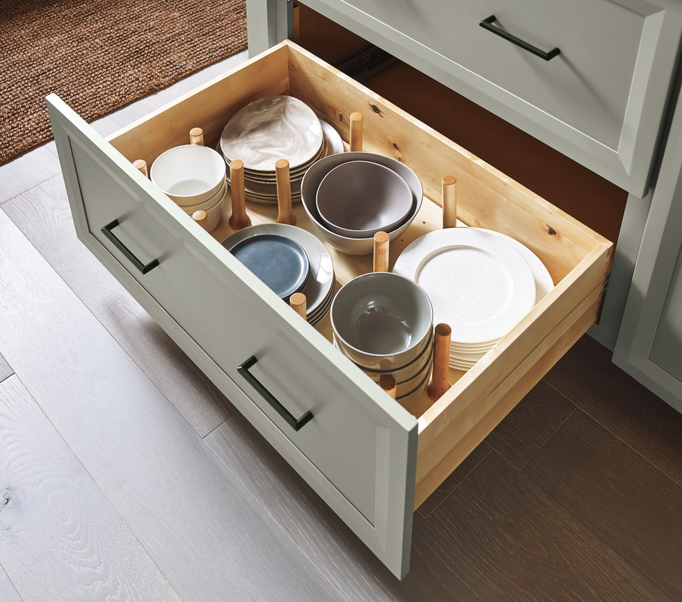 Diamond Cabinets: Kitchen Cabinet Pegged Dish Organizer - Transitional ...