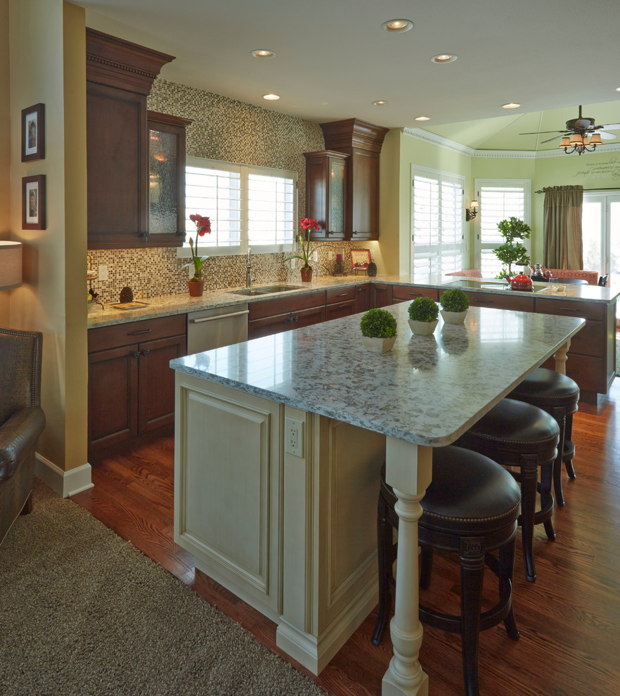 Different Height Wall Cabinets - Transitional - Kitchen - Denver - by ...