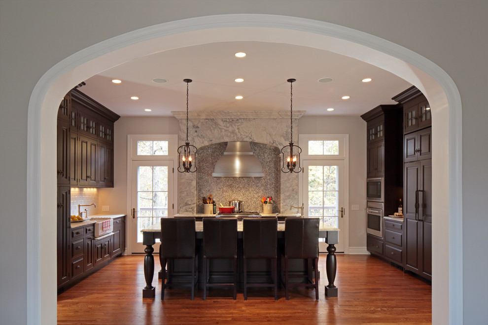 Dining Room Arch - Traditional - Kitchen - New York - by McC ...