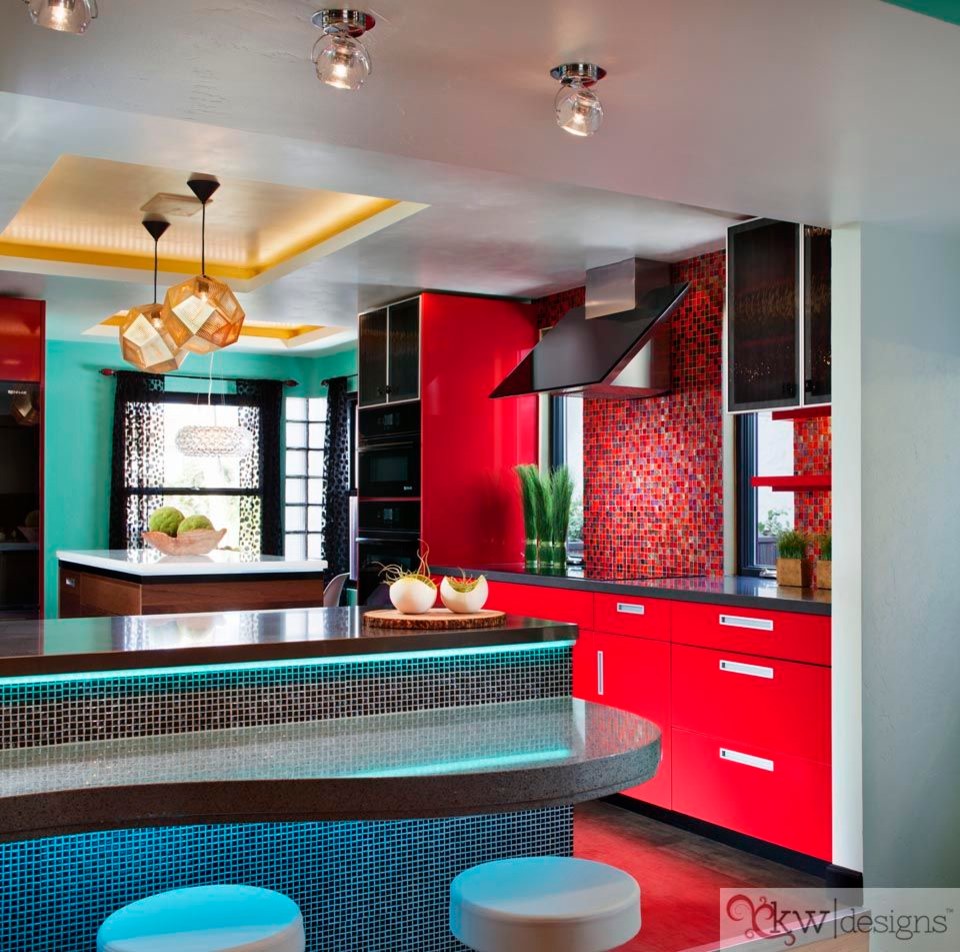 Disco Modern Kitchen - Modern - Kitchen - San Diego - by KW Designs | Houzz