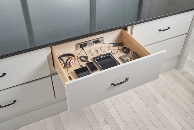 Docking Drawer Blade - Kitchen In-Drawer Charging Outlet - Contemporary ...