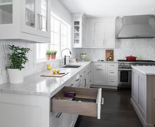 Docking Drawer in a Studio Dearborn kitchen - Transitional - Kitchen ...