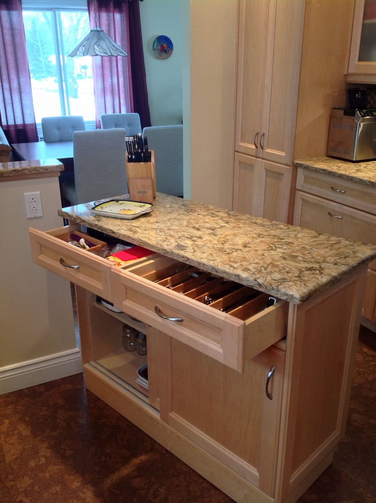 Dorval Kitchen with portable baking station - Transitional - Kitchen ...