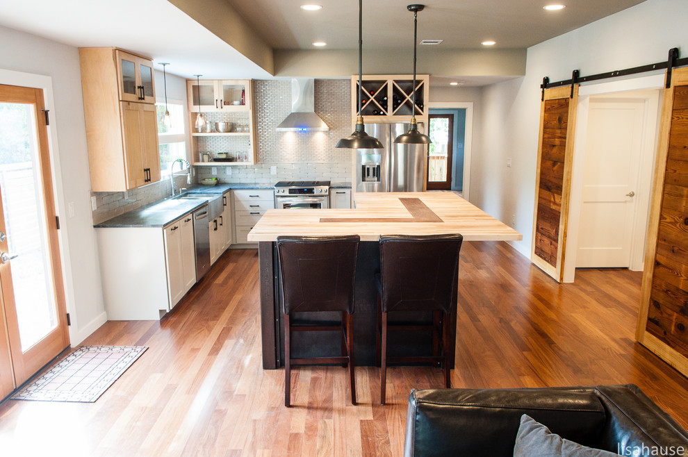 Downtown Austin Remodel - Contemporary - Kitchen - Austin - by Sett ...