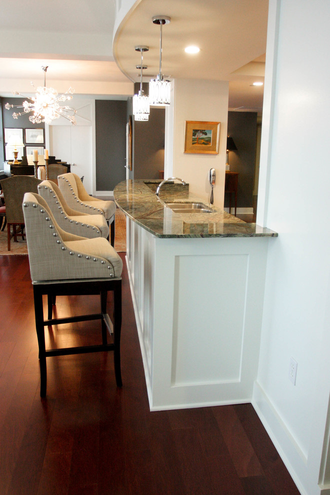 Downtown St. Louis Loft Wainscot and Trim - Transitional - Kitchen - St ...