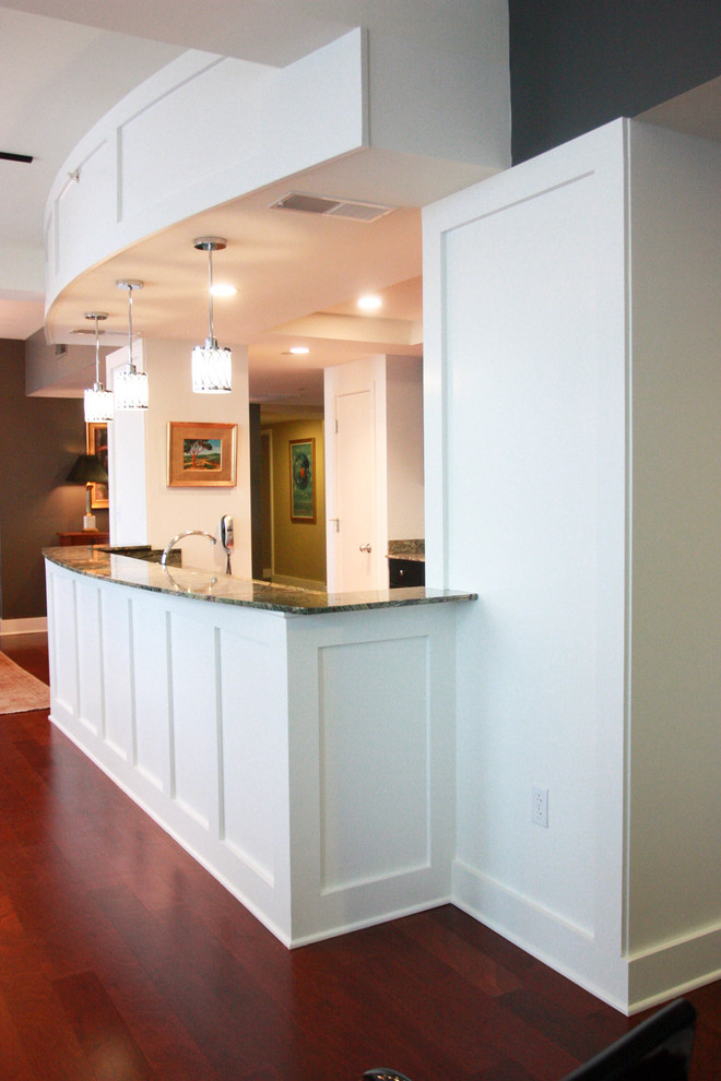 Downtown St. Louis Loft Wainscot and Trim - Transitional - Kitchen - St ...