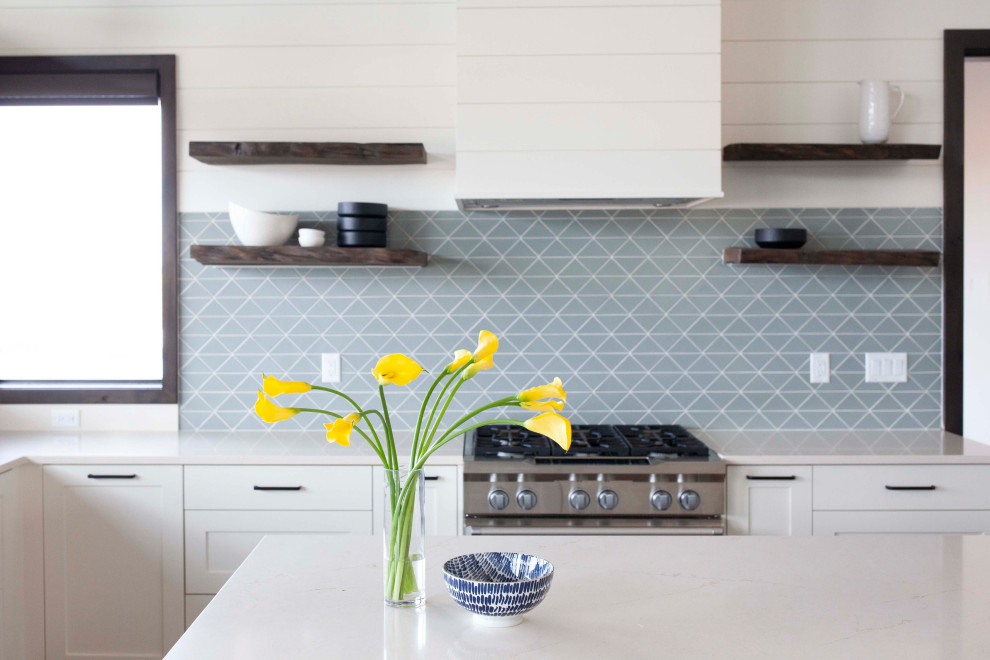 Driftwood Triangles for Patterned Kitchen Tile - Beach Style - Kitchen ...