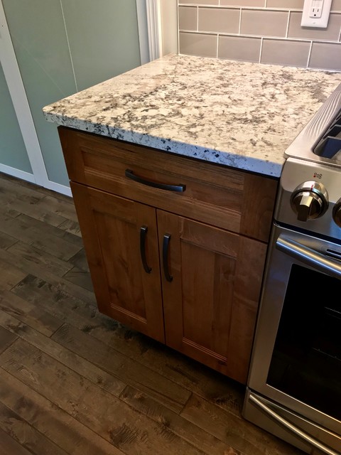 Dura Supreme Cabinets Knotty Alder Butternut Romanix Granite Galley ...