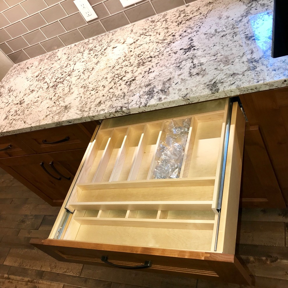 Dura Supreme Cabinets Knotty Alder Butternut Romanix Granite Galley ...