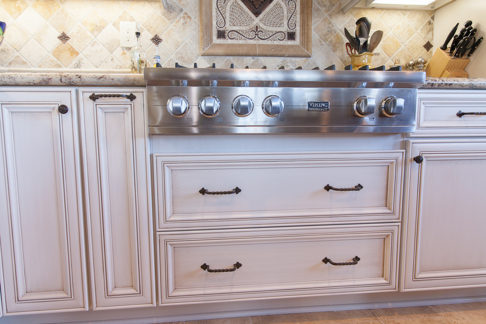 Dynasty, Anson, Maple/ Opaque, Pearl/Cognac - Eclectic - Kitchen - Los ...