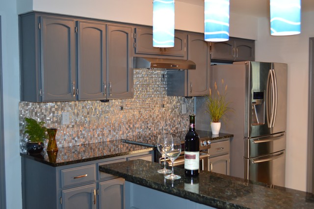 Eden Mosaic Tile Installations: 3D Raised Brick Pattern Aluminum Tile ...