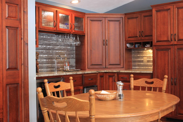 Eden Mosaic Tile Installations: Long Random Bar Silver Pewter/Chrome ...