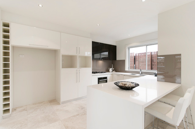 Edithvale - Alpine White (Quartz) Kitchen - Modern - Kitchen ...