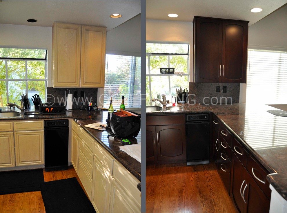 El Granada Kitchen Reface - Kitchen - San Francisco - by Custom Cabinet Refacing | Houzz