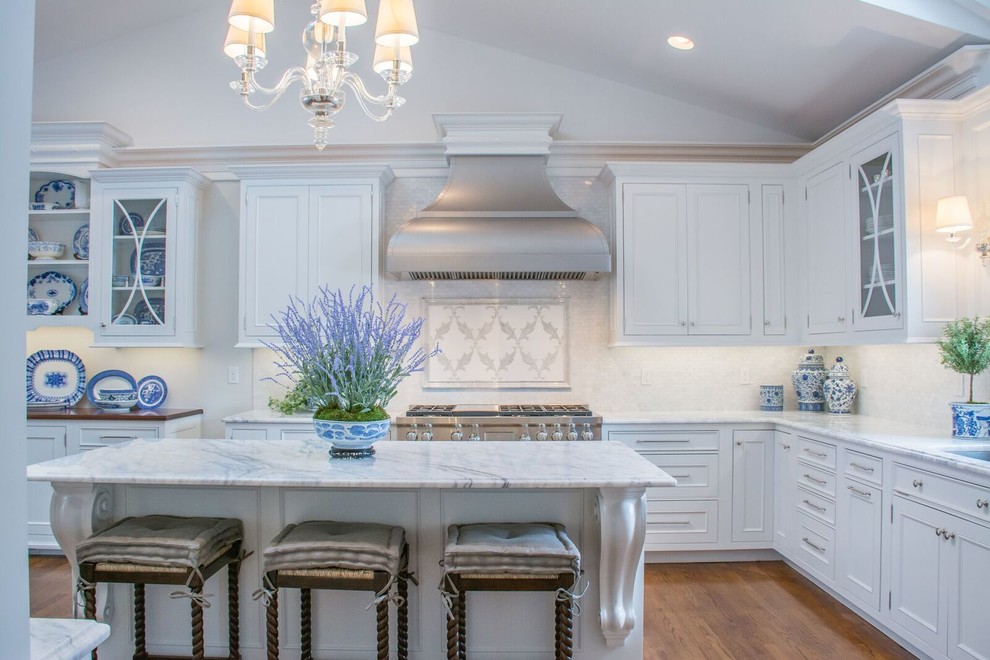 Elegant White Kitchen - Traditional - Kitchen - Cleveland - by Kitchen ...