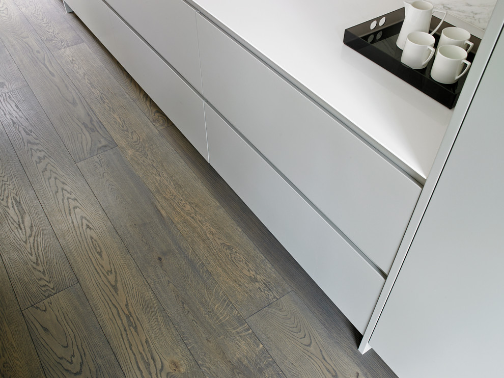 Element 7 smoked oak floor - Contemporary - Kitchen - London - by ...