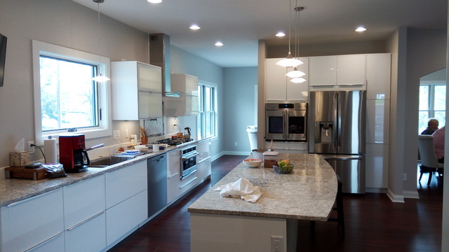 Elmwood New Build Custom IKEA - Modern - Kitchen - Omaha - by ...