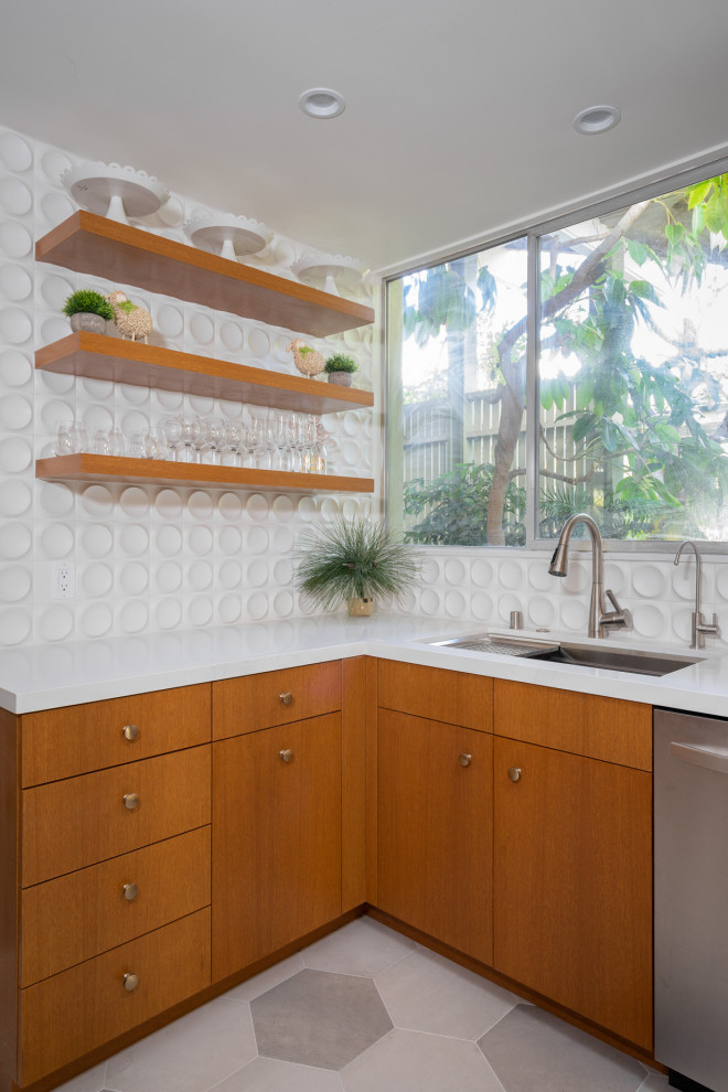 Encino Mid-Century Modern Kitchen - Retro - Cocina - Los Ángeles - de ...