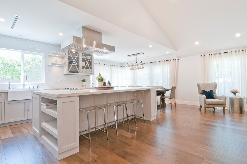 Encino- Traditional Open Concept Kitchen - Traditional - Kitchen - Los ...