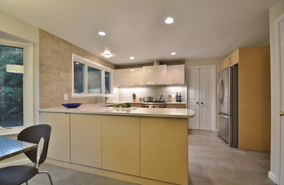 Engineered Veneer - Contemporary - Kitchen - DC Metro - by Revive ...