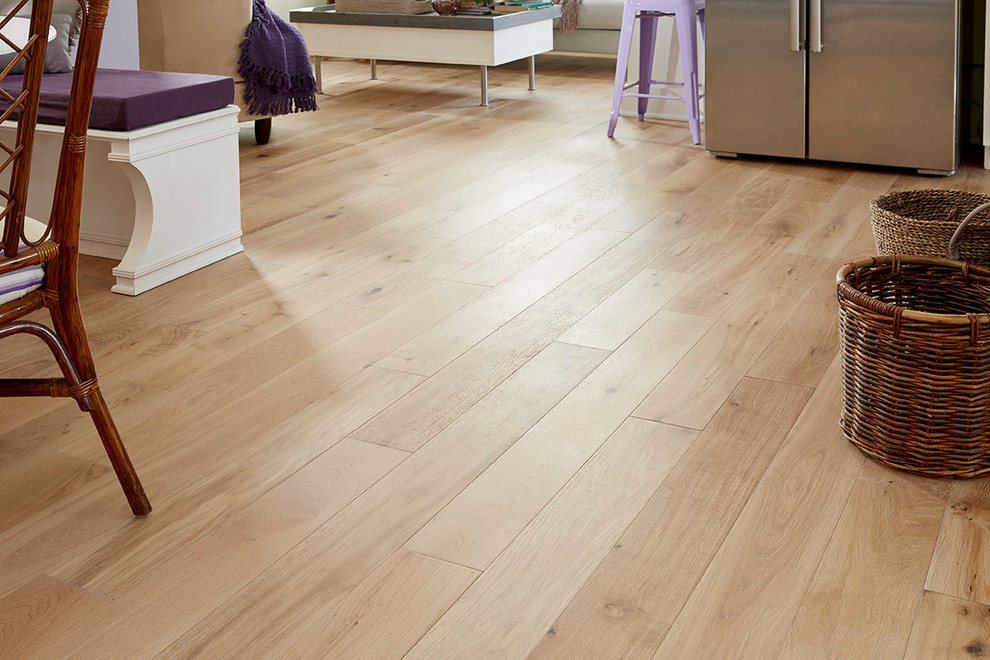 Bright, Transitional Great Room - Lexington Flynn, Engineered, Oak ...