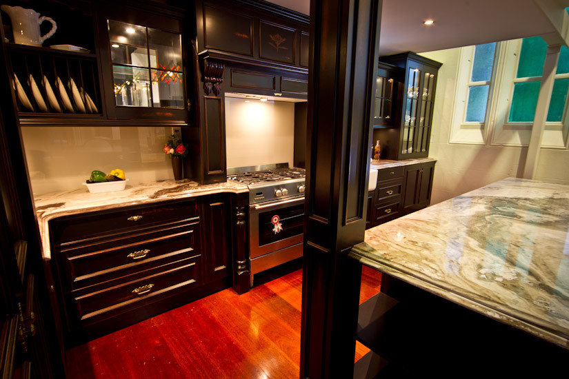 Enigma Interiors - Espresso Kitchen - Traditional - Kitchen - Brisbane ...
