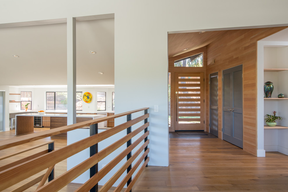 Entry, kitchen and great room - Contemporary - Kitchen - San Diego - by ...