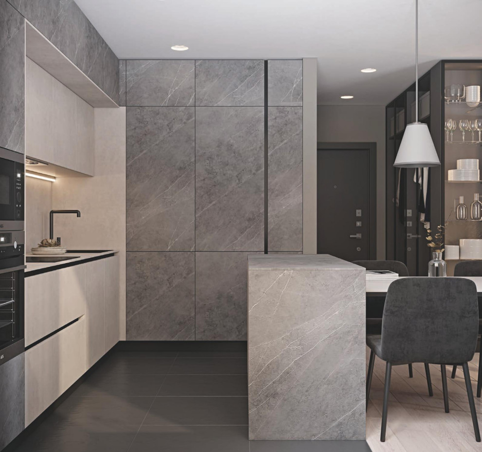 Euro Style Kitchen in Miami - Modern - Kitchen - Tampa - by ESCABINETRY ...