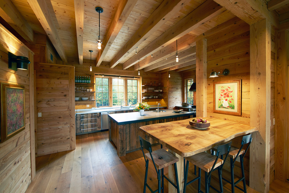 European-Inspired Mountain Chalet - Rustic - Kitchen - Burlington - by ...