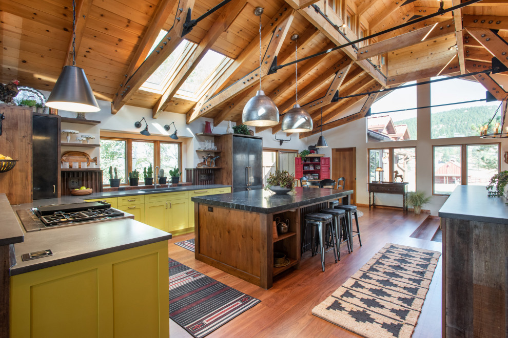 Evergreen Open Concept Farmhouse - Country - Kitchen - Denver - by ...