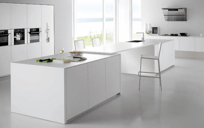 Examples of Wall Mounted Corkscrew Integration - Modern - Kitchen ...