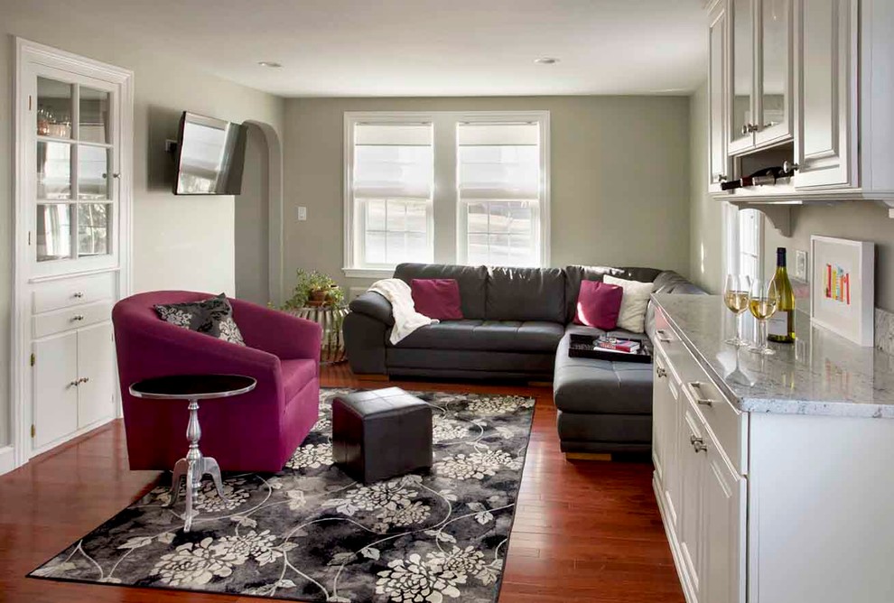 Expanded Kitchen with Sitting Area - Transitional - Kitchen - Boston ...